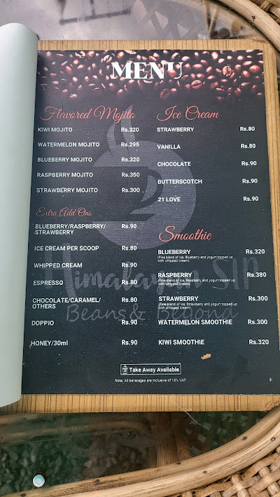 Himalayan SIP Menu | Nosh Nepal
